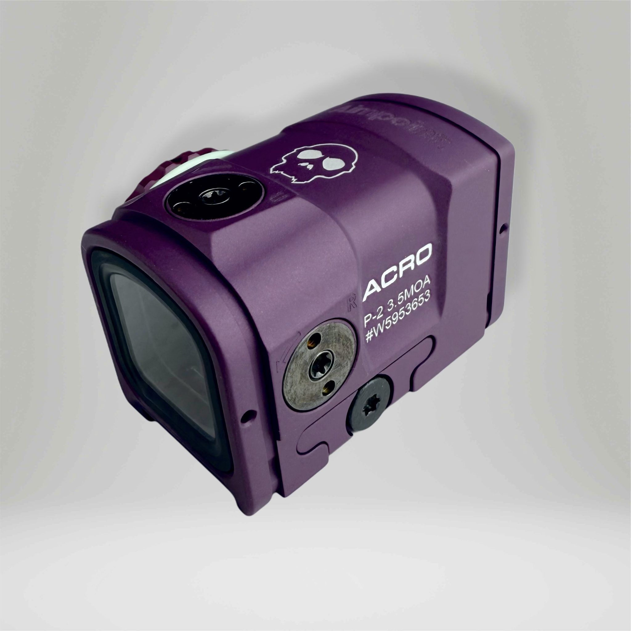 AIMPOINT ACRO P-2 APE CUSTOM METALLIC PURPLE GLOW IN THE DARK O-RING ...