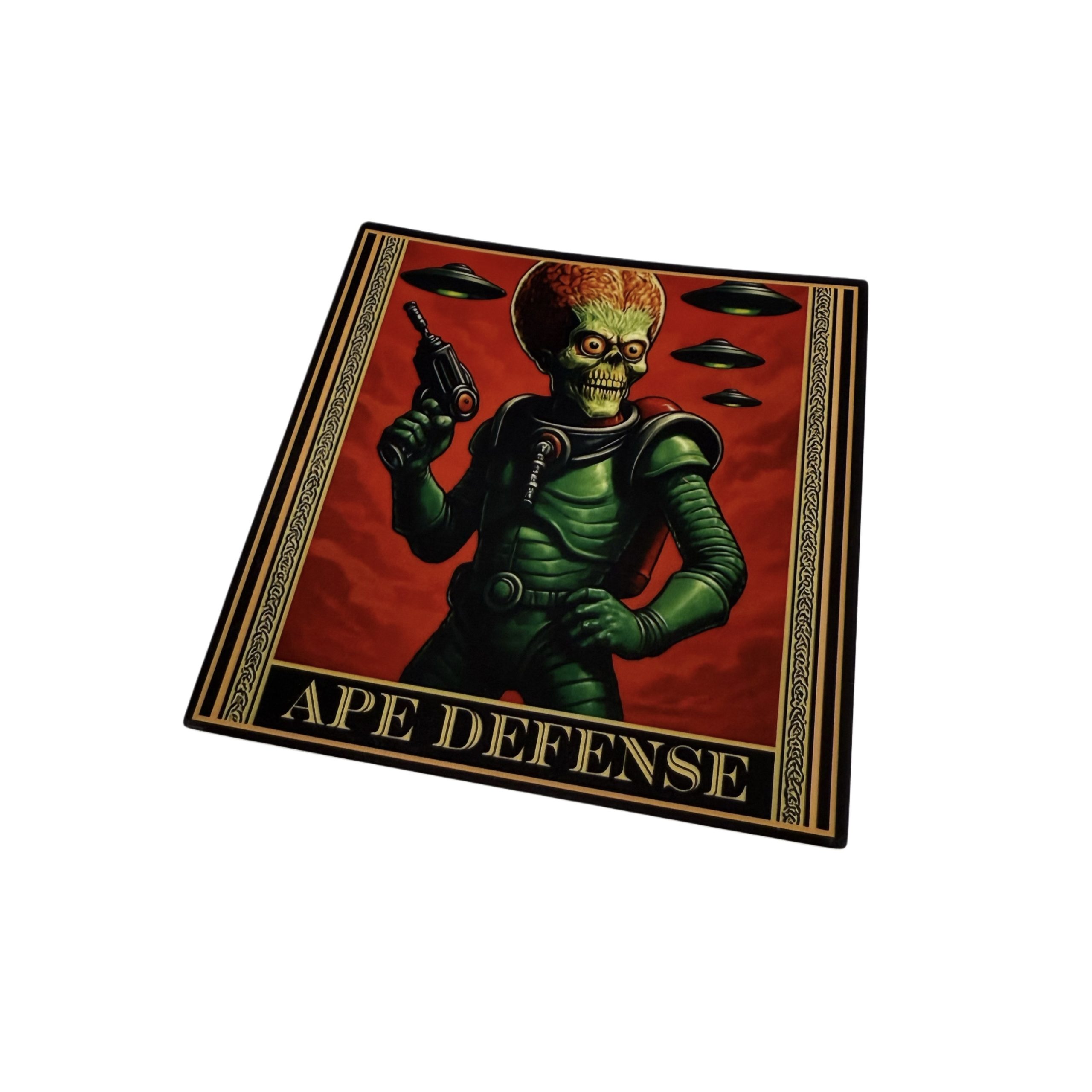 APE MARS ATTACKS STICKER - Ape Defense