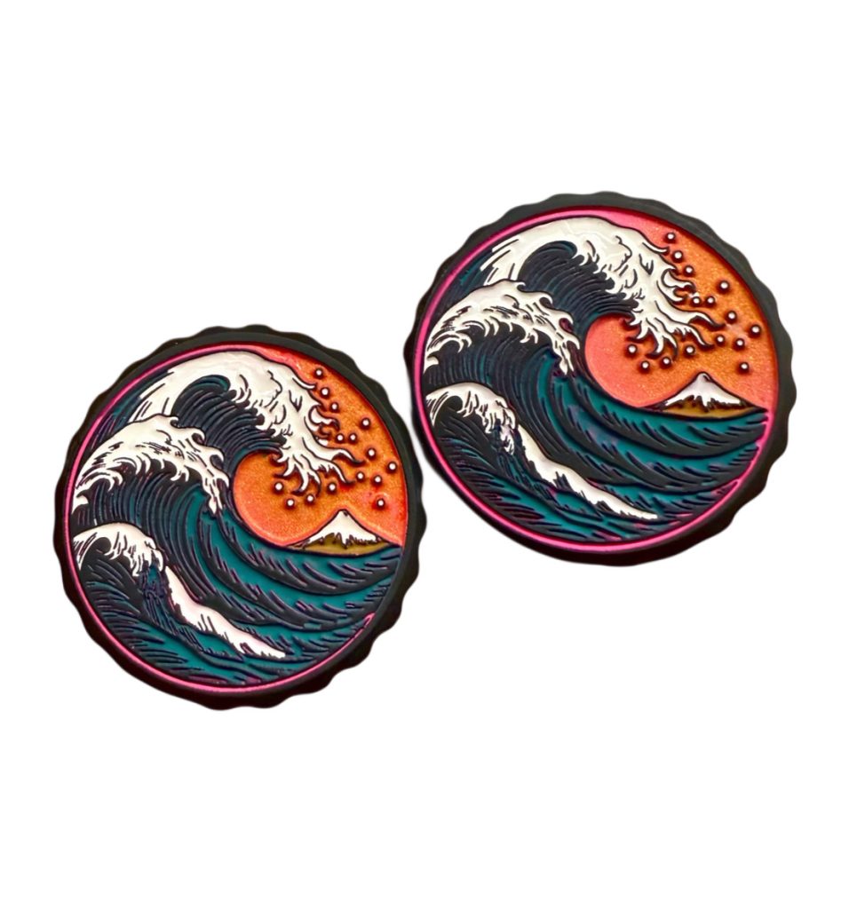 APE LIMITED "GREAT WAVE" HAND PAINTED CUSTOM CAPS / ACRO / PB-3 ...