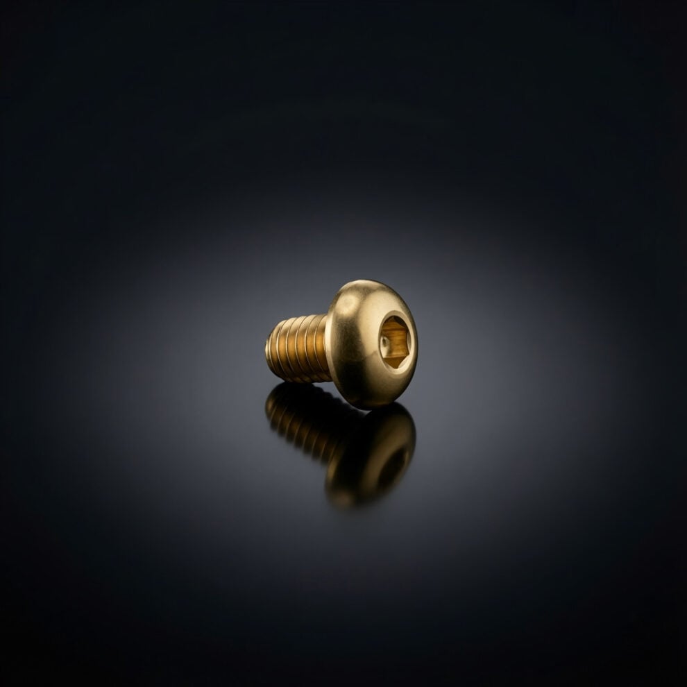 APE CUSTOM ACRO P2 ANODIZED TITANIUM REPLACEMENT SCREW / GOLD - Ape Defense